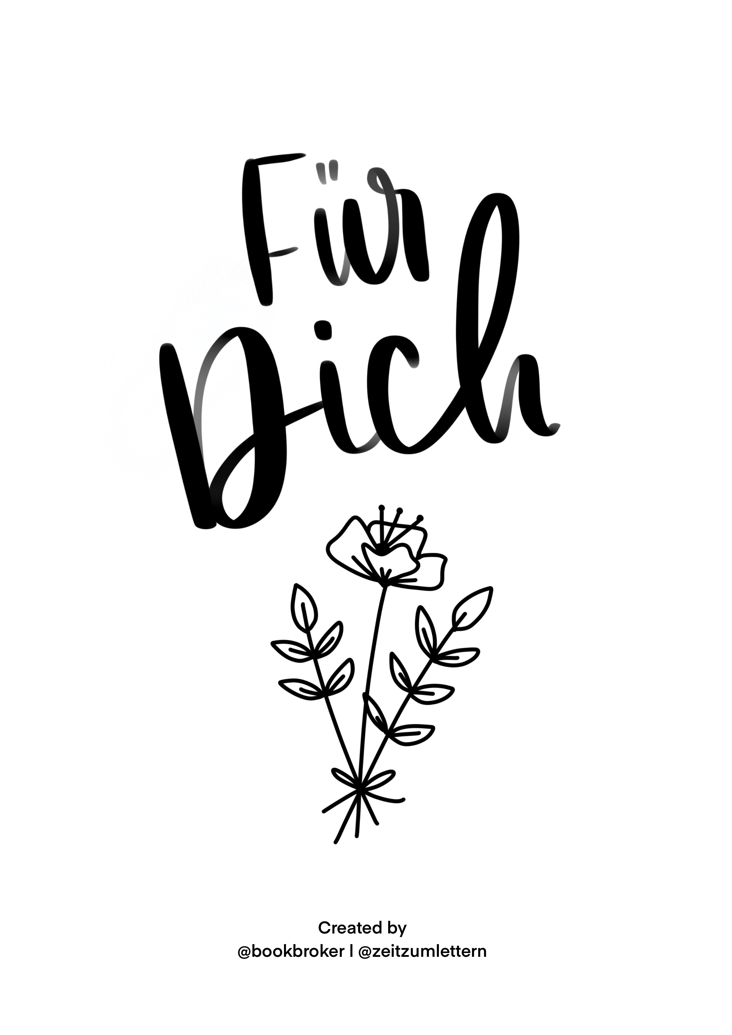 Muttertag // Handlettering Vorlagen zum Ausdrucken – Zeit zum Lesen