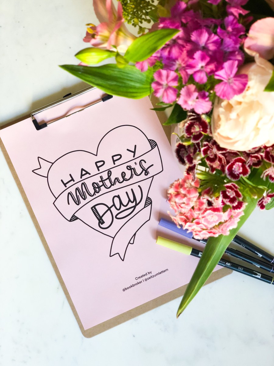 Muttertag // Handlettering Vorlagen zum Ausdrucken – Zeit zum Lesen